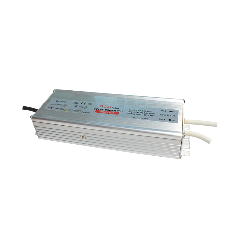 METAL CV LED DRIVER 150W 230V AC-24V DC 6.3A IP67 WITH CABLES W150CV24 ...