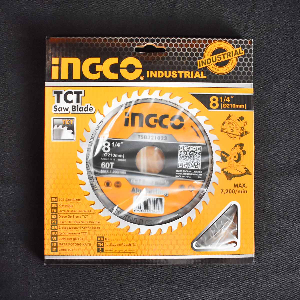 Δίσκος Κοπής Ξύλου και Αλουμινίου 210mm INGCO TSB321023 – ilektrion